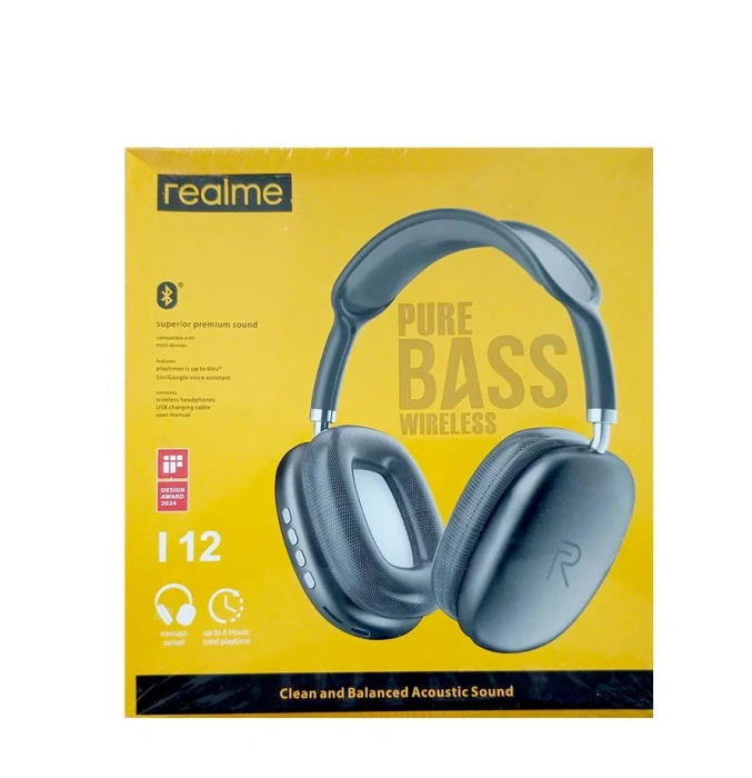 Realme I12 Pure Bass Wireless Headphone : Zoom Gadget